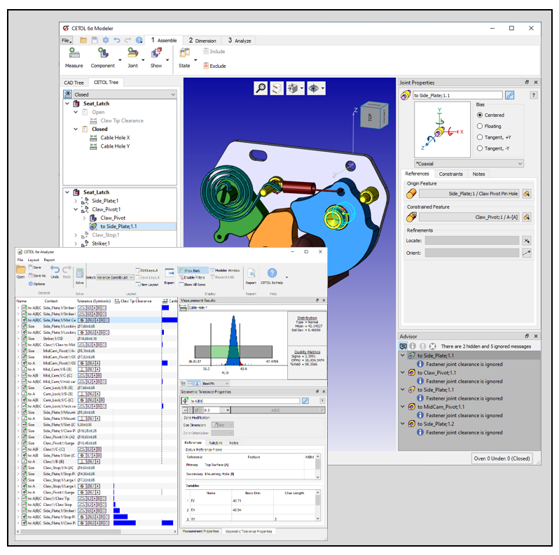 CETOL 6σ el software de análisis de tolerancia 3D de Sigmetrix
